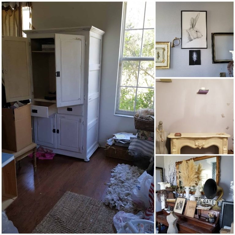 One Room Challenge, Urban Chic She Den - THE REVEAL - BEES 'N BURLAP